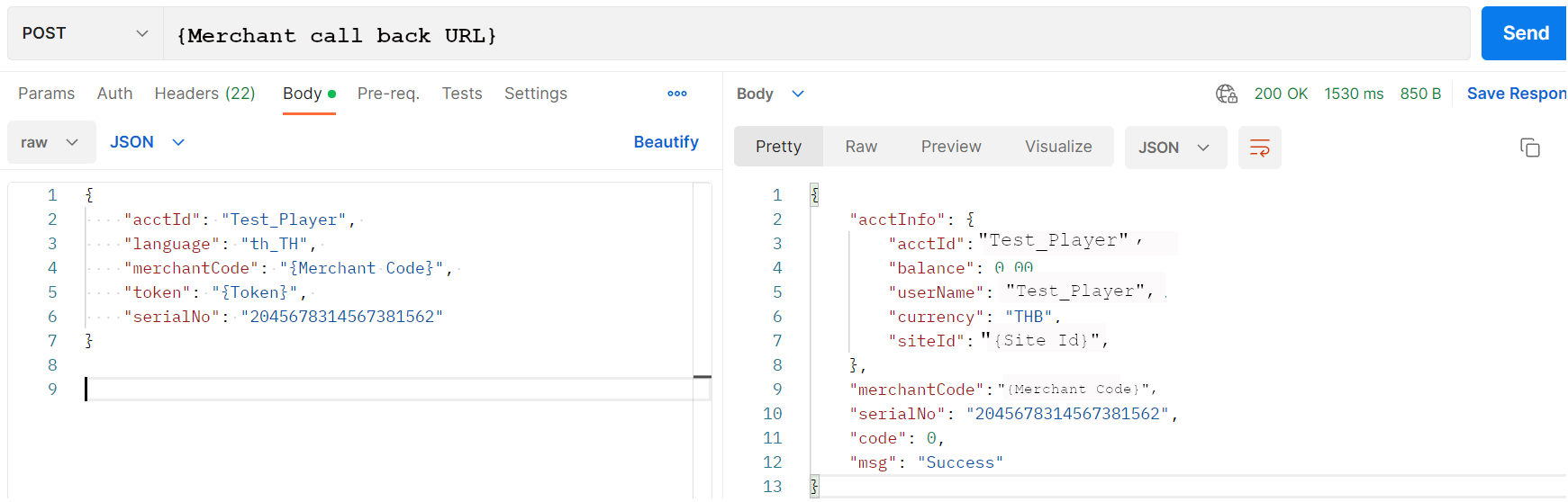 Hoyou - Integration Specification Document