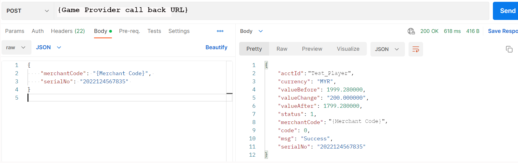 Hoyou - Integration Specification Document