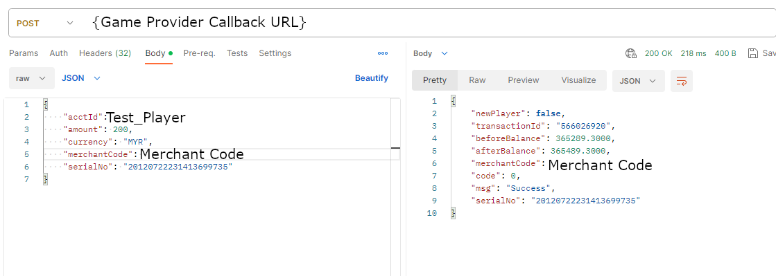 Hoyou - Integration Specification Document